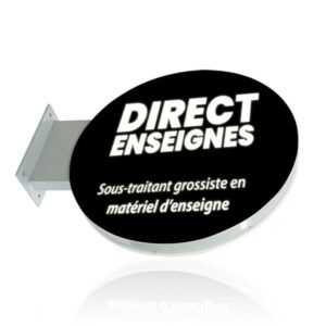 CAISSON LUMINEUX LEDS ROND MONOBLOC 50 mm - Direct Enseignes